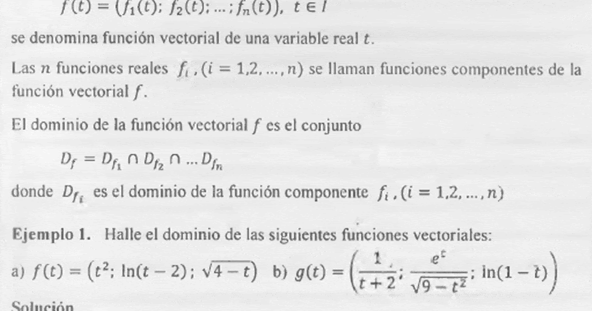 FUNCIONES VECTORIALES EJERCICIOS Y PROBLEMAS RESUELTOS PDF