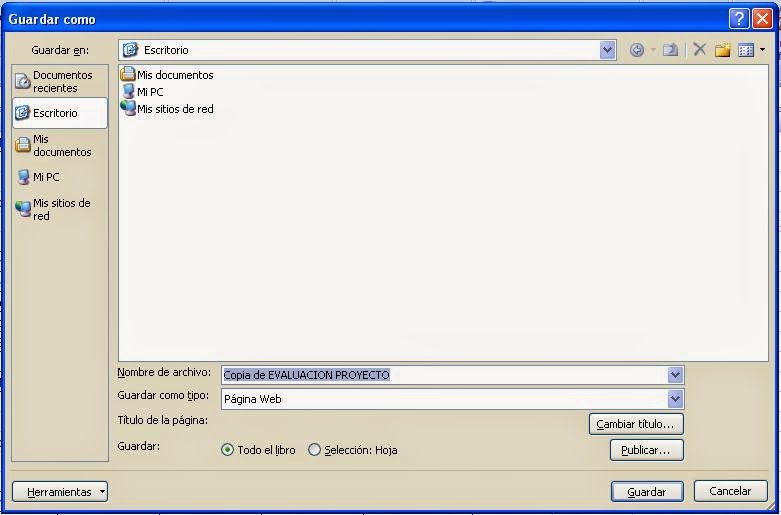 MS Excel Gratis: Guardar Excel como HTML