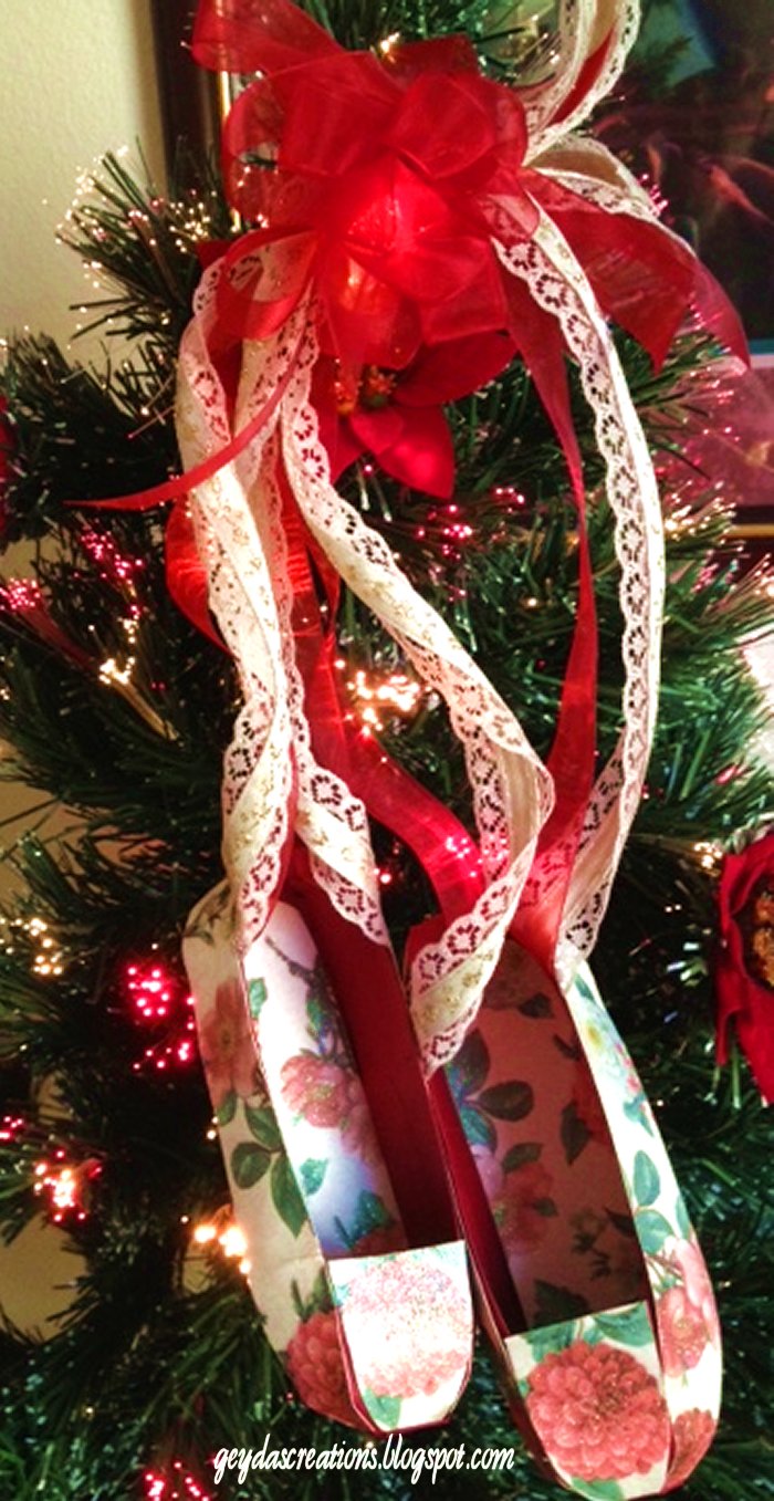 Paper Craft Creations: Clara's Christmas Eve Ballet Slippers