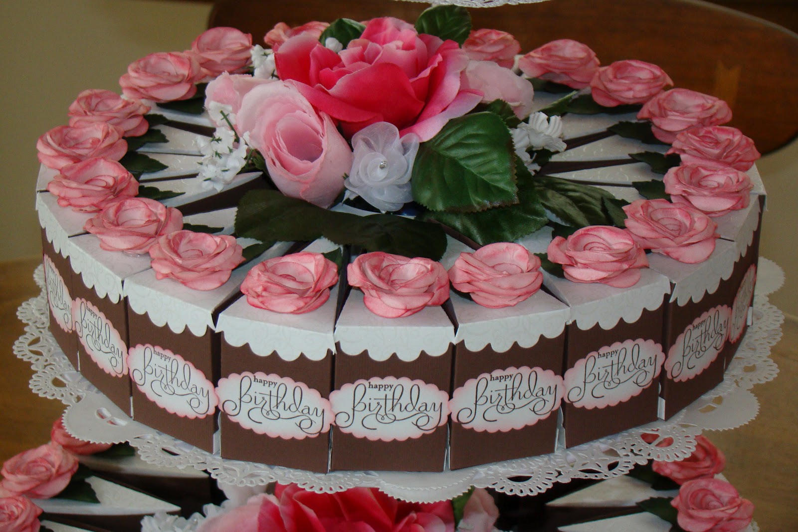 Kimberly's Kards: Another tiered paper cake!!