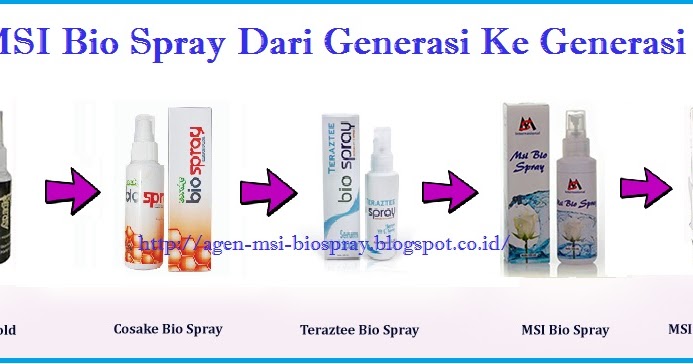 Kemasan MSI Biospray Dari Generasi ke generasi | AGEN BIOSPRAY MSI ORIGINAL