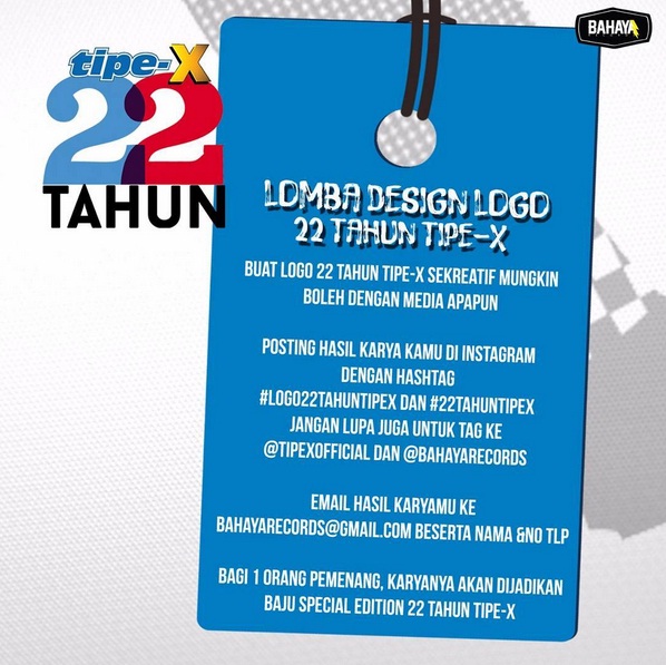 Lomba Design Logo 22 Tahun Tipe-X - SKA Gue