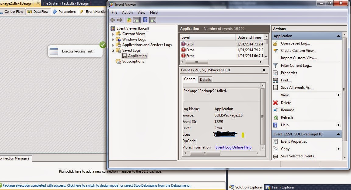 IT Journey: Execute process task in SQL Server Integration services (SSIS)