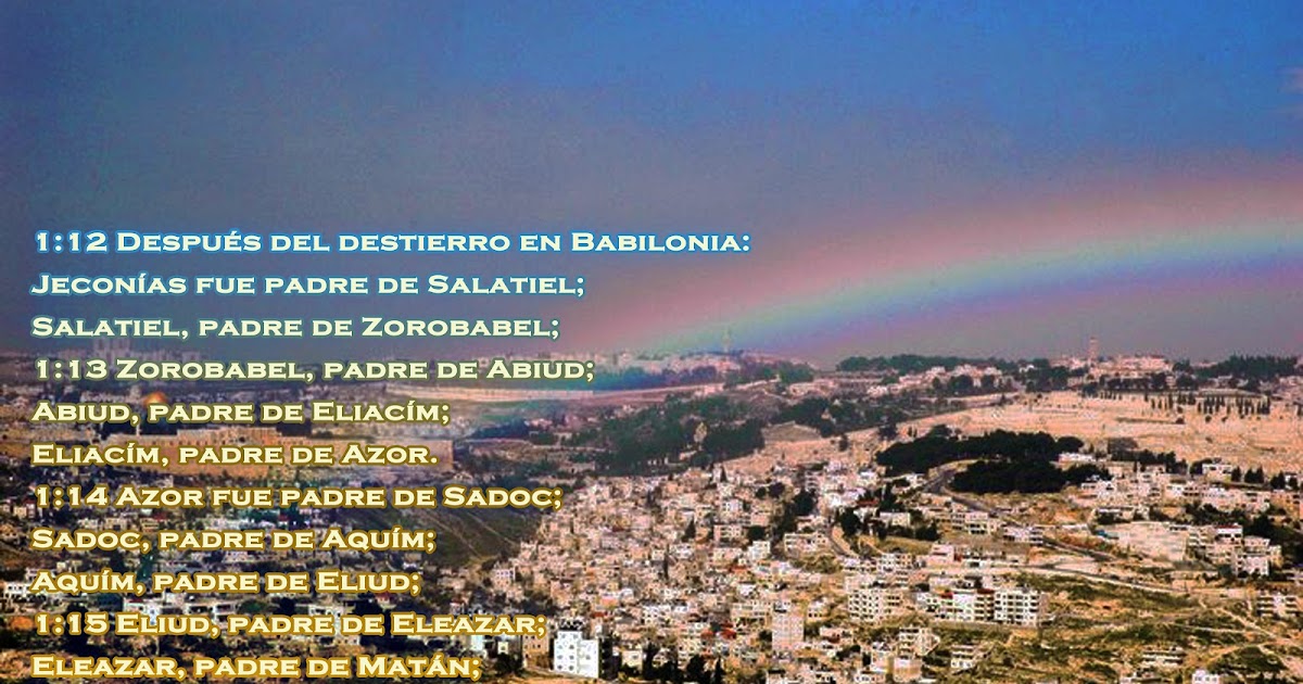 EVANGELIO DE MATEO: "PADRE DE" Mt 1,12-15