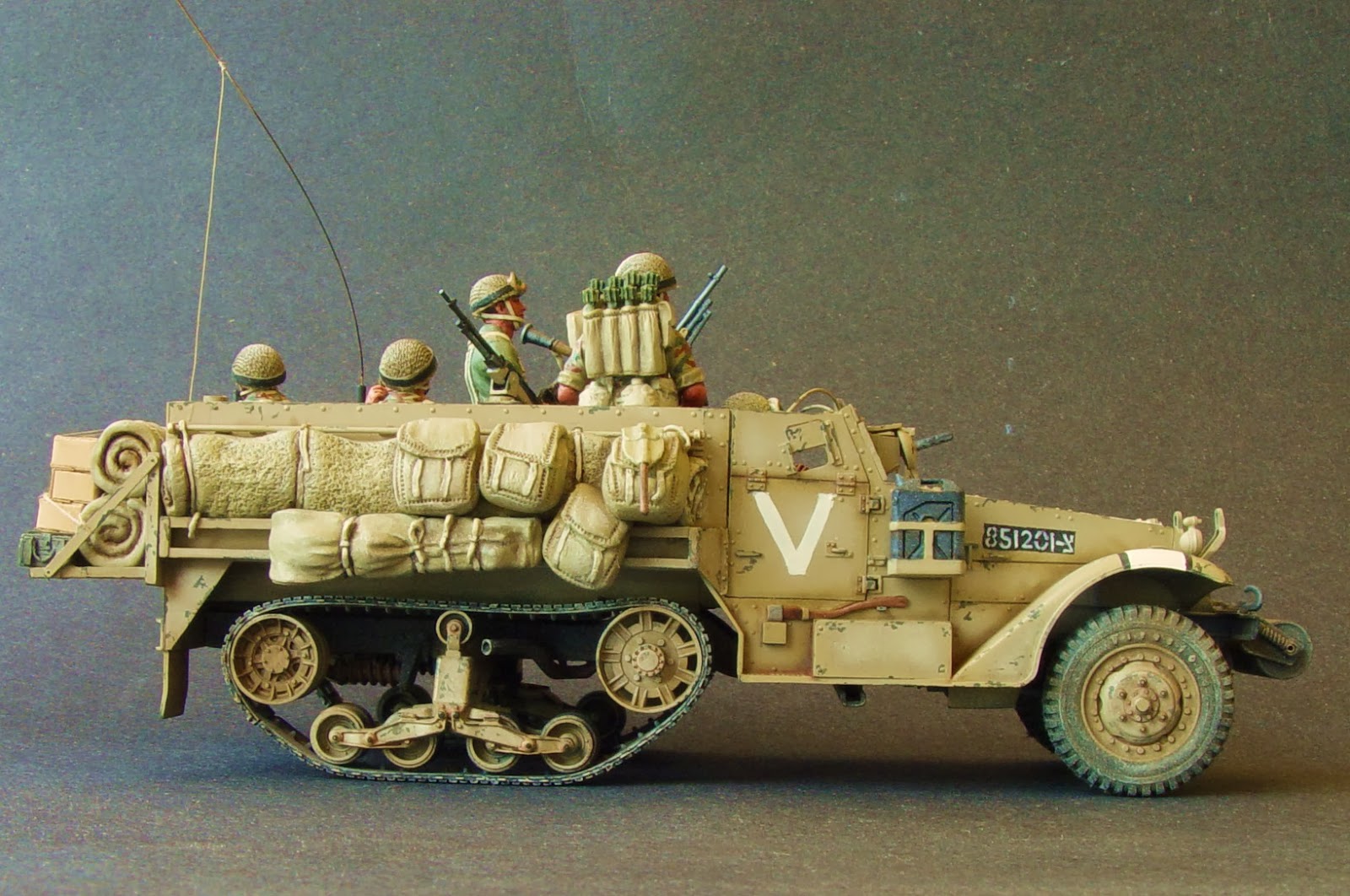 Ed Okun "Modeling Military History": Israeli Army M3 Half-track 1967 ...