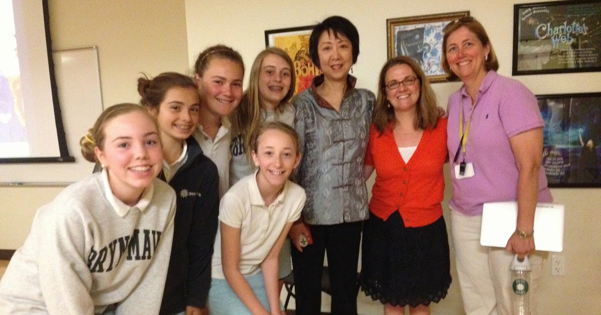 Edith Hamilton Library News: Ji-li Jiang visits the Middle School