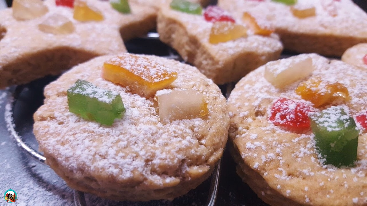 Galletas de vainilla con fruta confitada - ¡Huele Bien!