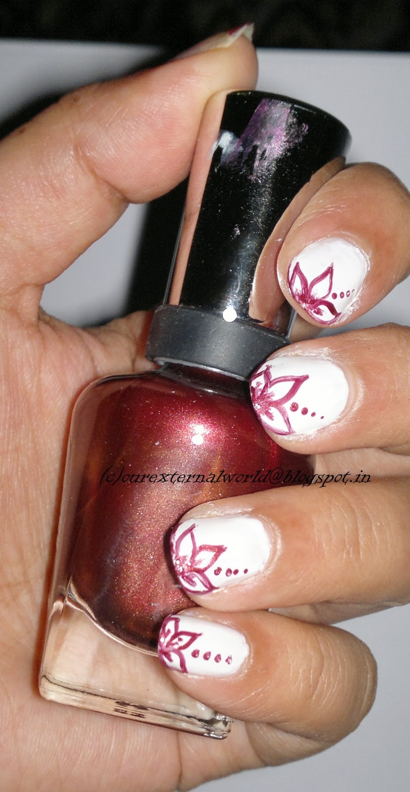 Girly Girl Nail Art Challenge - 3 - Delicate and Elegant - Floral ...