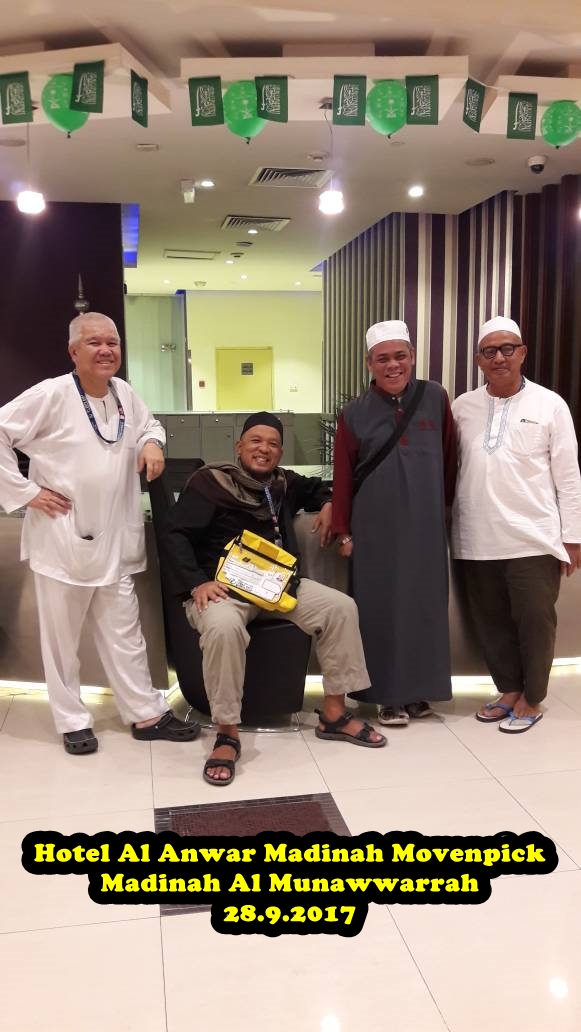 Hj. Zulheimy Ma'amor: KEMBARA HAJI 2017 - AL ANWAR MADINAH MOVENPICK HOTEL