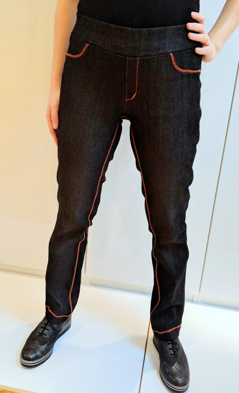 I believe I can sew...: A touch or orange - Jalie Eleonore and ...