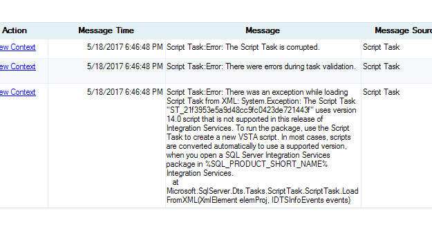 Ssis Gotcha Script Tasks Require Ssdt Installation