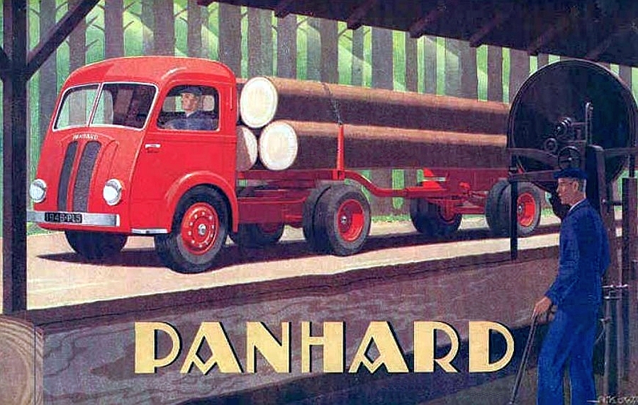 transpress nz: 1946 Panhard truck poster