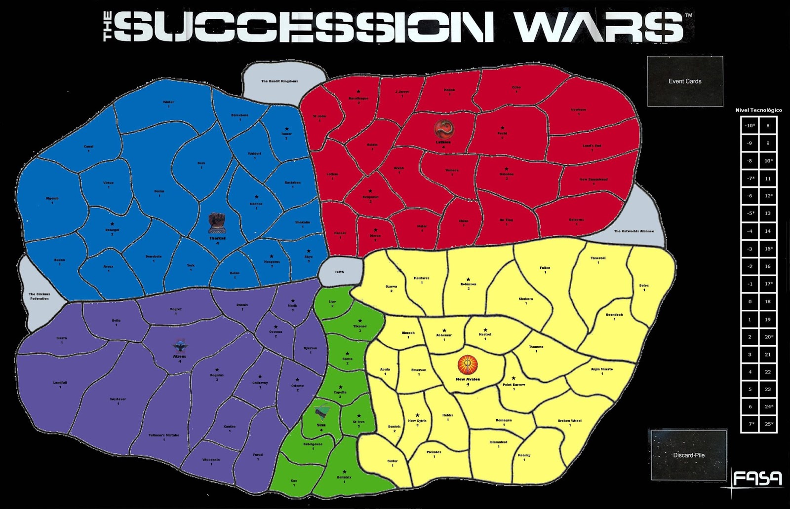 SkilTao's Gaming Blog: FWL taxes from "Succession Wars" boardgame