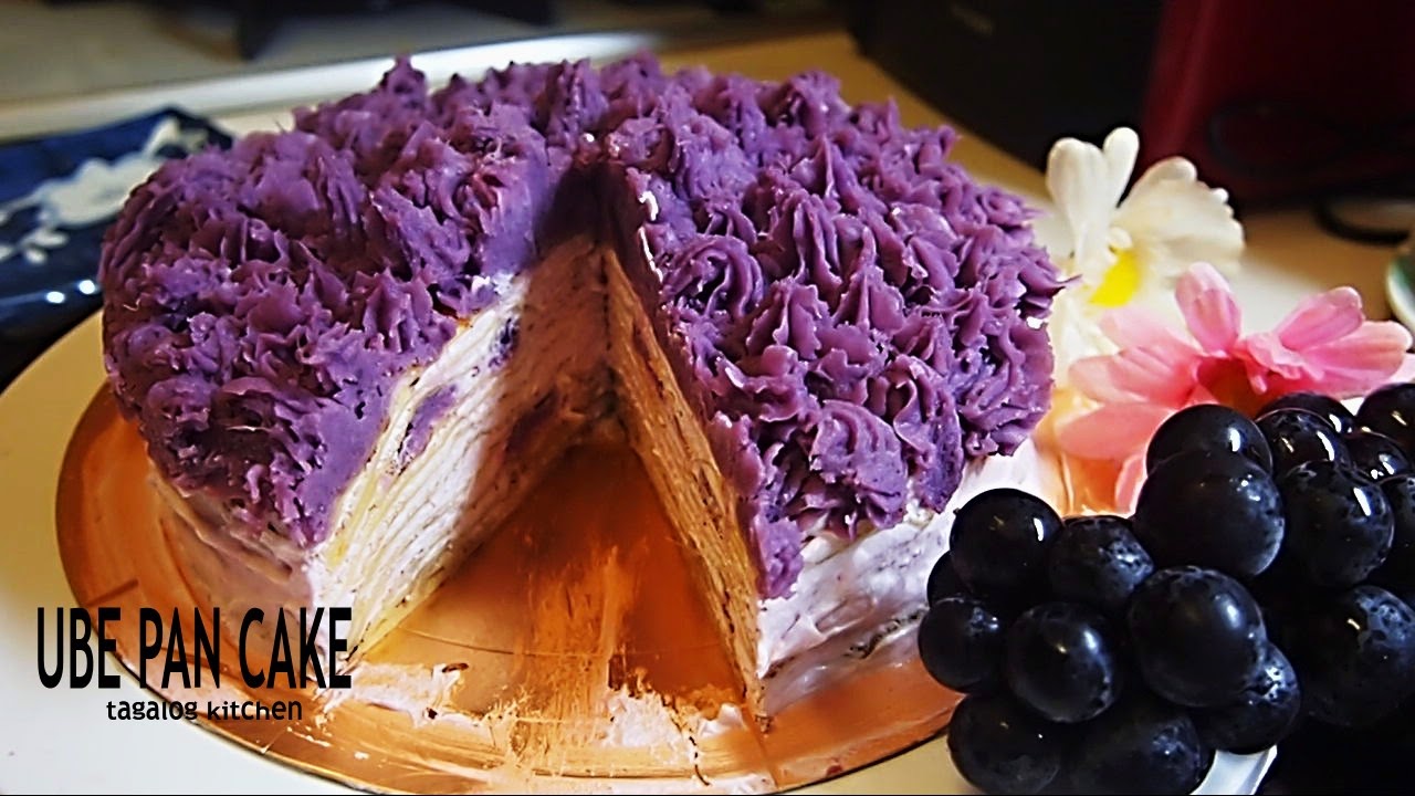 LUWEEH KITCHEN : Ube Pan Cake ( Mille Crepe Cake)
