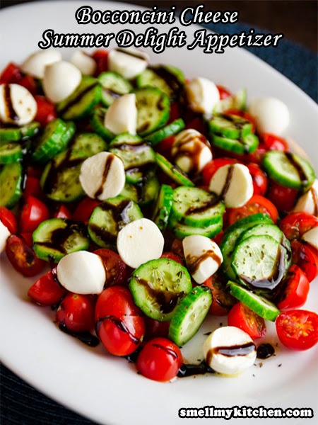 Eat Well Be Well: Bocconcini Cheese Summer Delight Appetizer