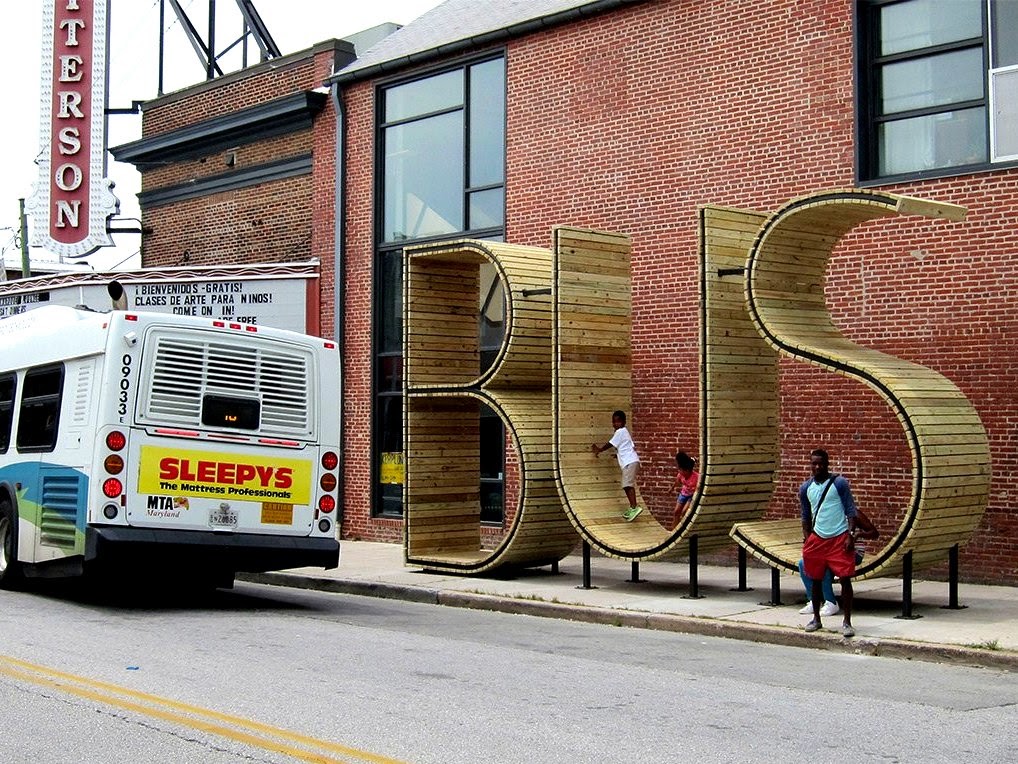 The Flying Tortoise: Baltimore's Big Bold Beautiful Bus Stop Sculpture...