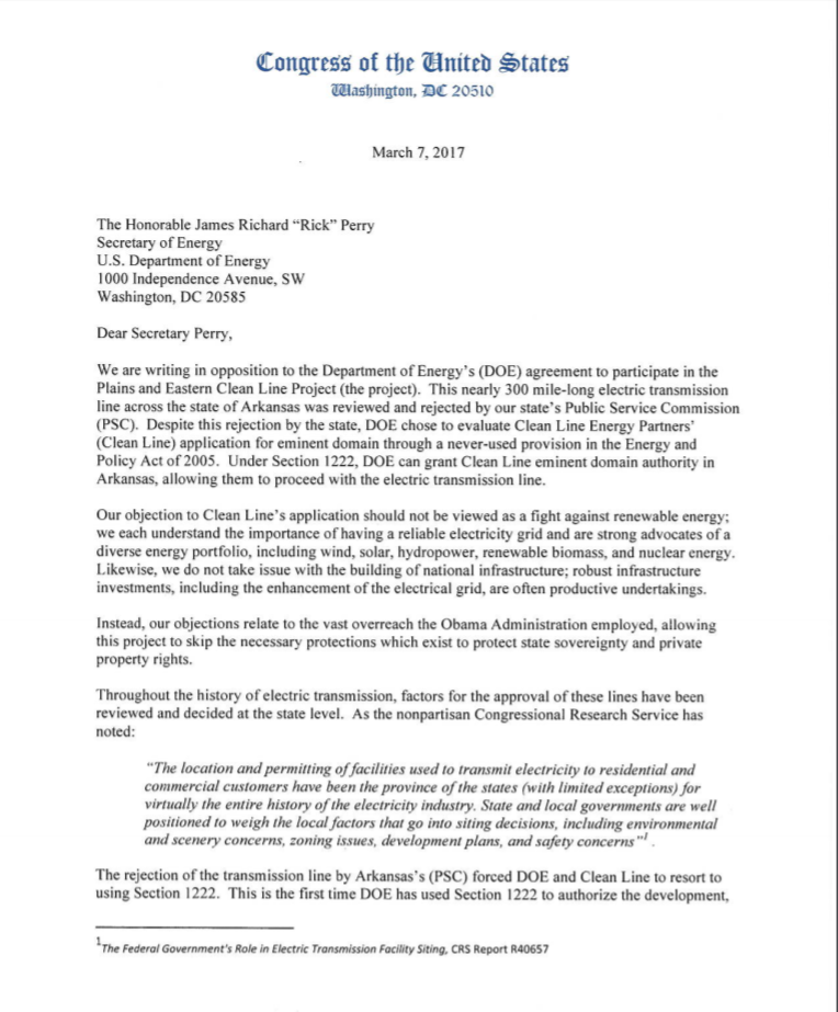 Block Plains and Eastern Clean Line: Pope, Johnson, Newton, & Conway Co ...