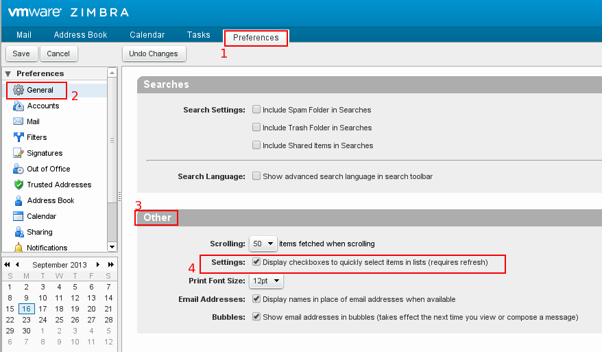 Thai Zimbra: Enable checkbox เลือก email ใน Zimbra 8 Thai Zimbra: Enable checkbox เลือก email ใน Zimbra 8