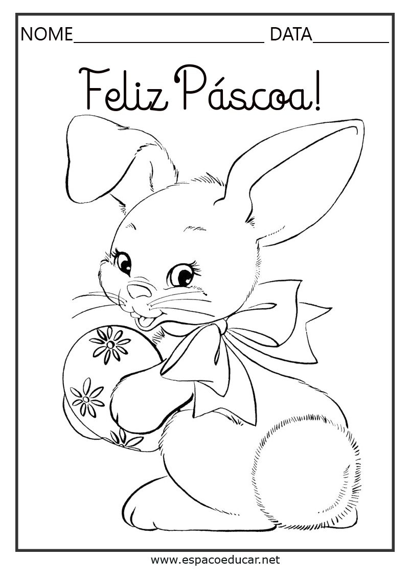 25 desenhos de Páscoa para colorir, pintar, imprimir! Riscos e moldes ...