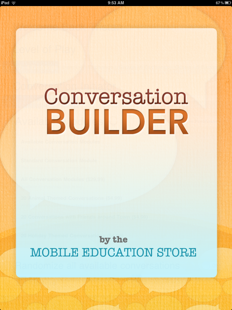 Chit Chat and Small Talk: iPad App Review - Conversation Builder