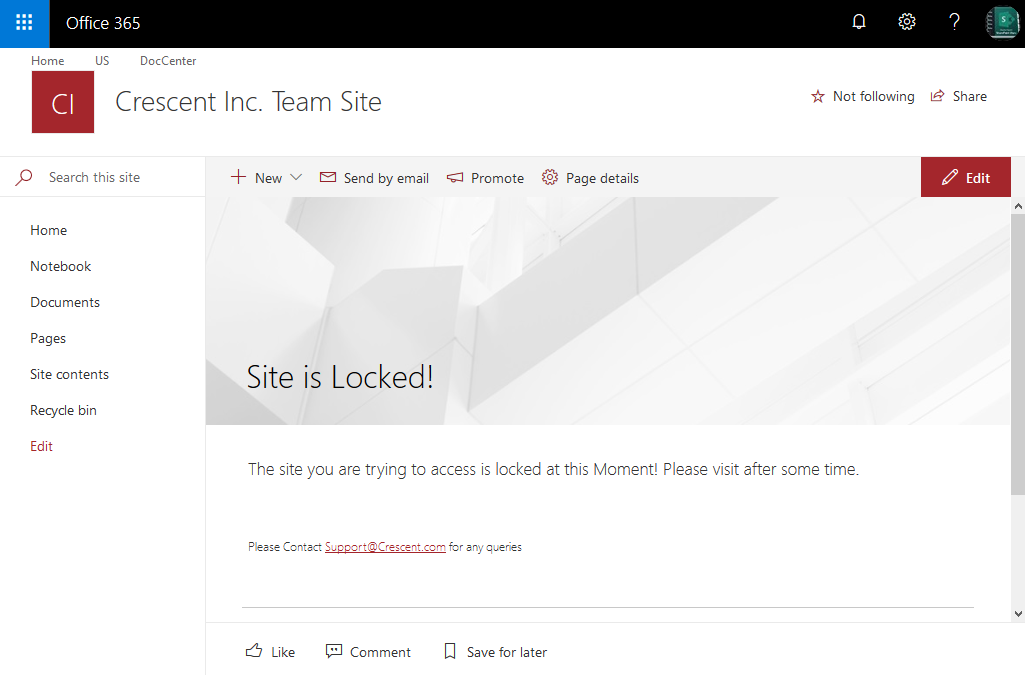 SharePoint Online: How to Lock a Site Collection using PowerShell? - SharePoint Diary