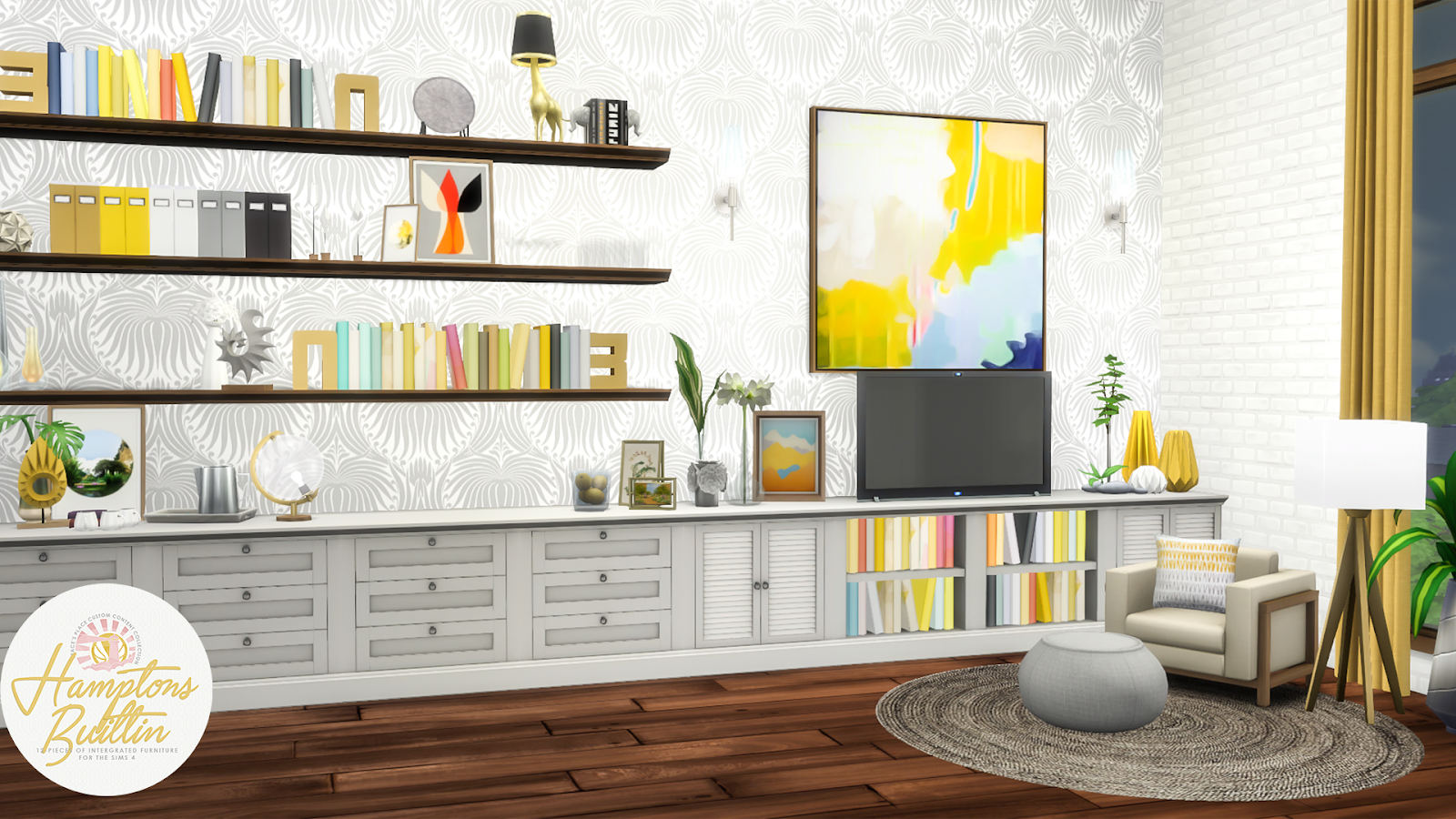 Simsational Designs: Hamptons Builtin - Intergrated Furniture Options ...