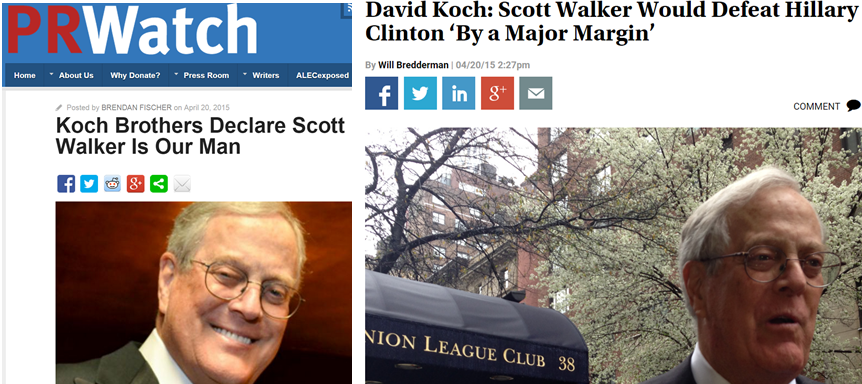 DemoCurmudgeon: Scott Walker, Koch Brothers, Scott Walker, Koch ...