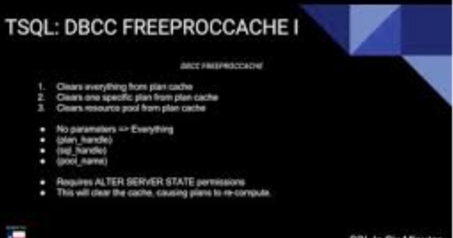 SCRIPTS EM SQL: SQL SERVER – Clear Cache plan, para um único banco de ...