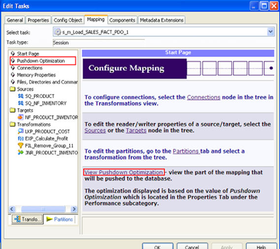 Data Integration & Warehousing: Informatica PowerCenter Pushdown ...