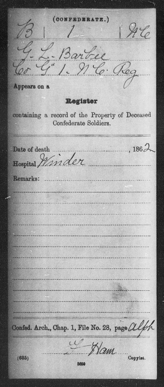 Barbee Research - The Book: George Leslie Barbee