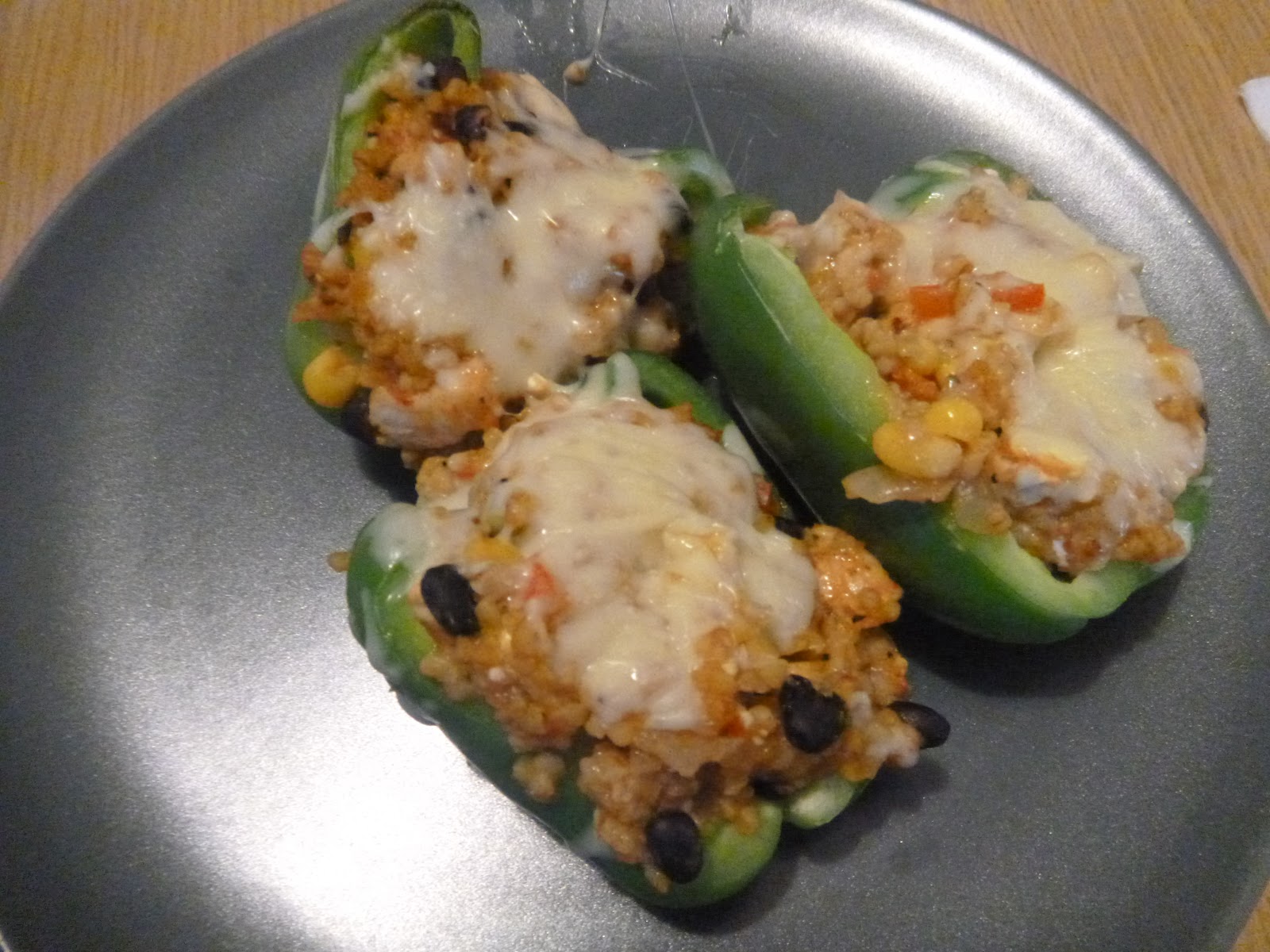 I Love Life: Spanish Bulgur Chicken Stuffed Peppers