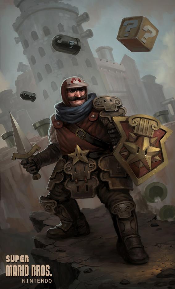 Mario redesigned into a Medieval warrior!