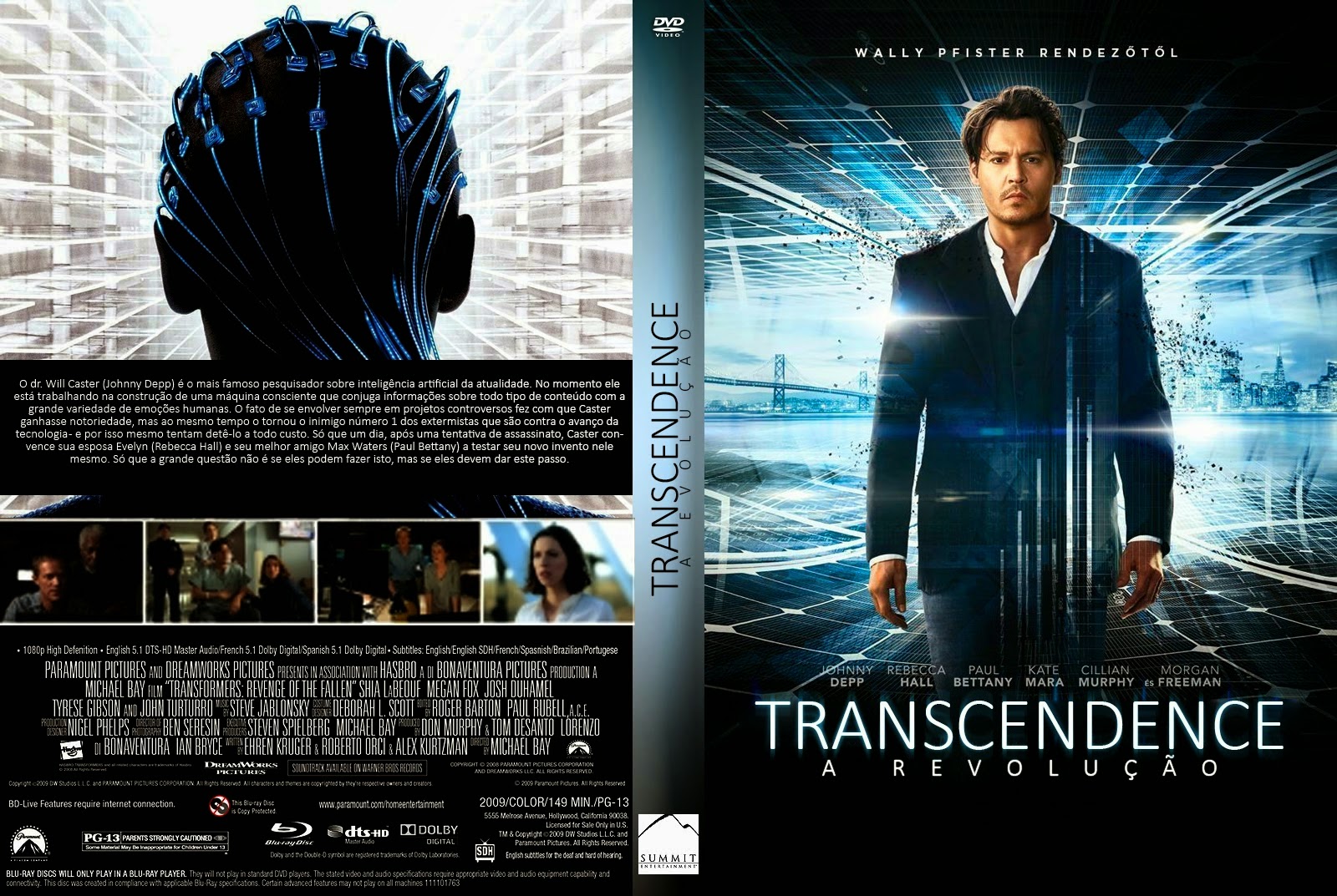 Movie:Transcendence (2014) | Yesterday Dr. Will Caster was Only Human
