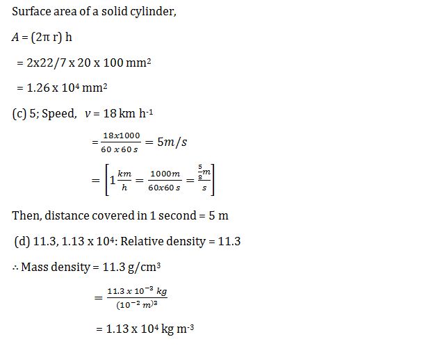 Fill in the blanks (a) The volume of a cube of side 1 cm is equal to ...