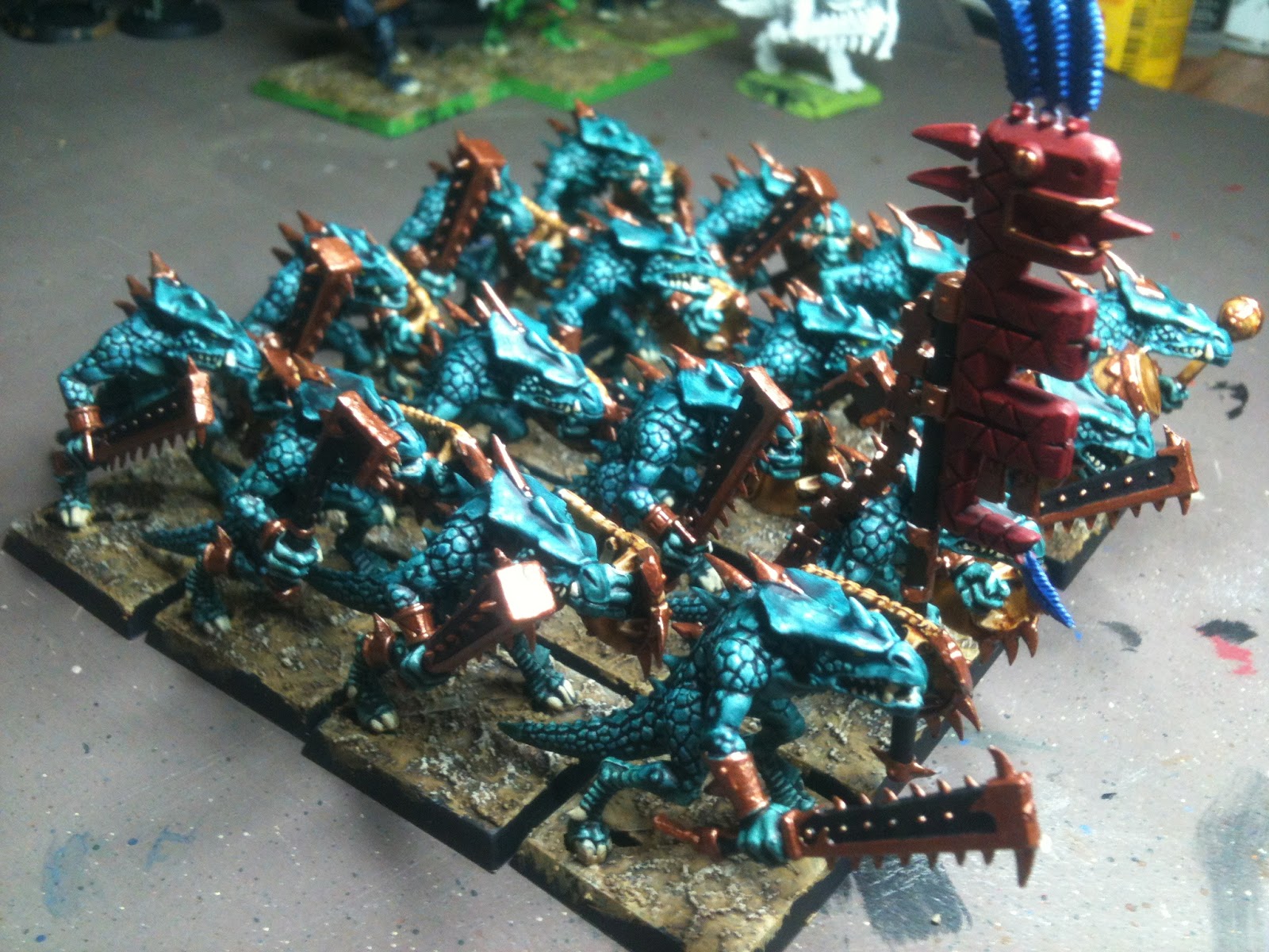 Chaos bound - Warhammer 40k Battle Reports / Painting: Lizardmen Army ...