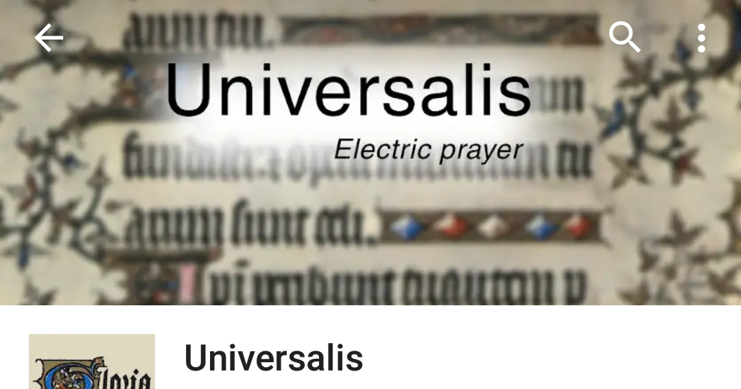 New Liturgical Movement: Universalis.com Now Offers the Divine Office ...