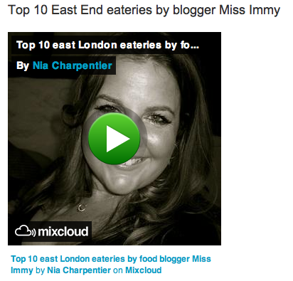 Miss Immy's London: This Week's Special