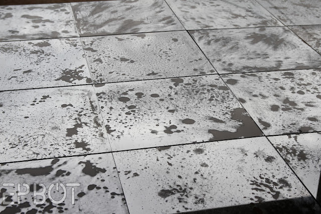 EPBOT: DIY Antiqued Mirror Wall Panels (Or, "Fun With Muriatic Acid!")