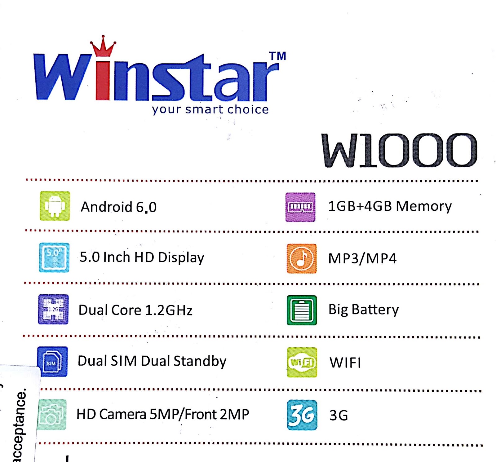 Winstar W1000 Price in BD | Update mobile price .com