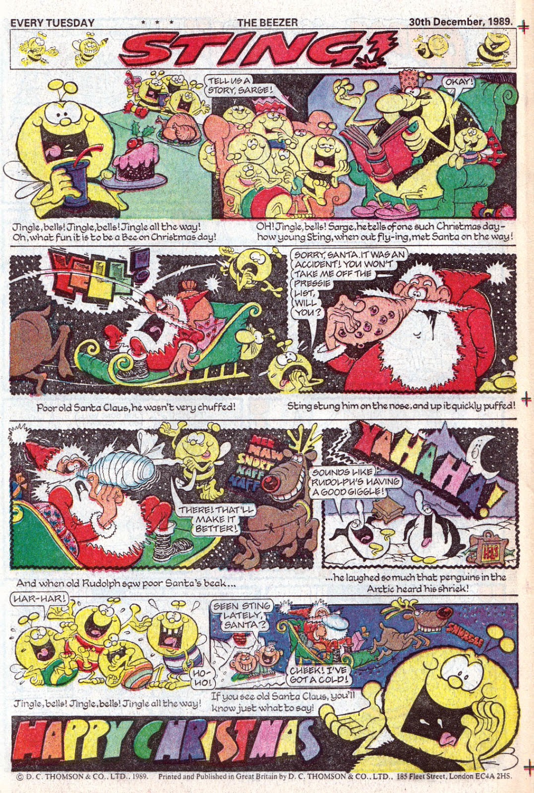 BLIMEY! The Blog of British Comics: The Christmas BEEZER (1989)