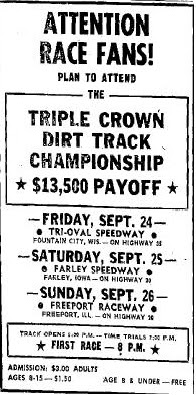 Midwest Racing Archives: The Triple Crown Dirt Track Championships