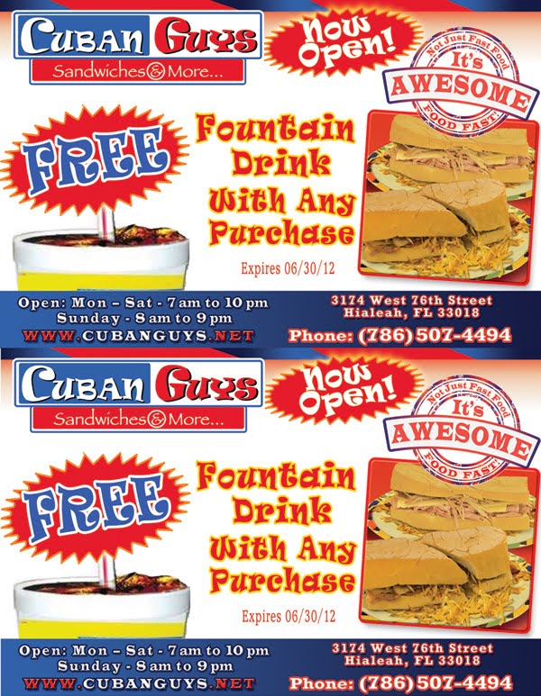 CUBAN GUYS RESTAURANT "Miami's Cuban FAST FOOD"