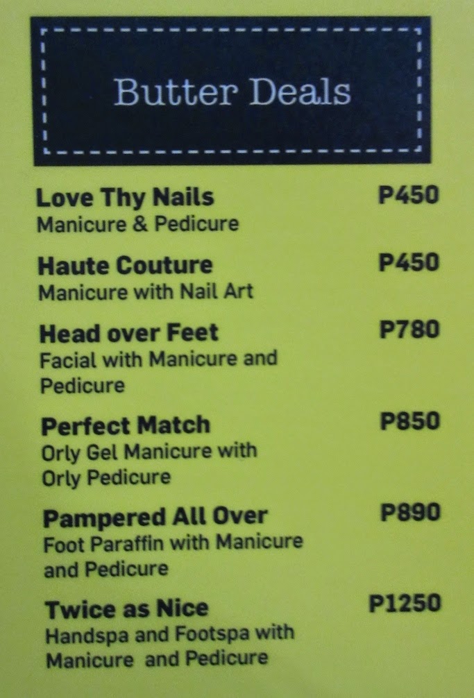 Anagon: Beauty & Butter: Menu and Price List