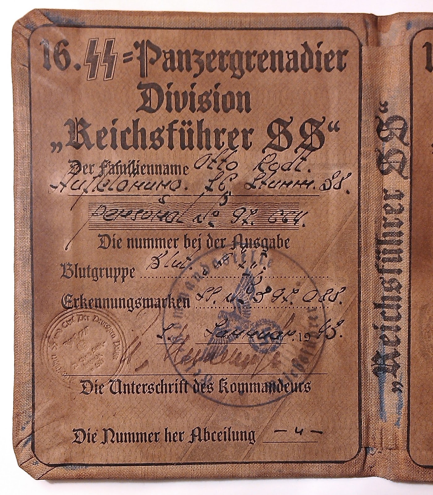 germanmilitariaww2: 16TH SS PANZER GRENADIER DIVISION REICHSFUHRER SS ...