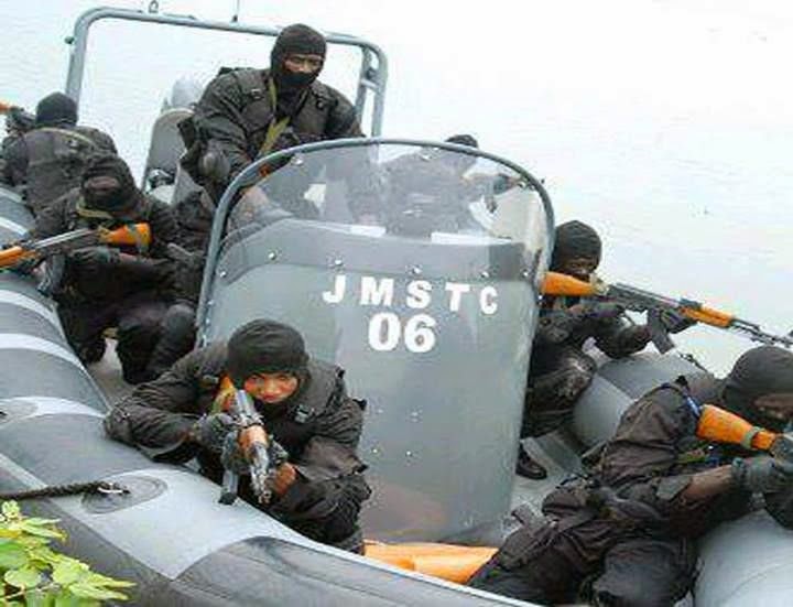 Nigerian Navy Special Boat Service (SBS) members in a RHIB. ~ Nigeria ...