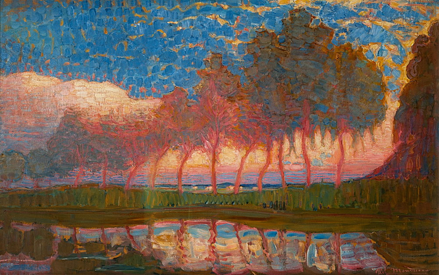 Enjoy some Damn Fine Art : Piet Mondriaan/ Mondrian. Eleven Poplars in ...