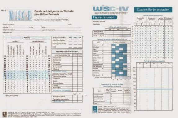 NEUROPSICOLOGÍA: TEST WISC- R