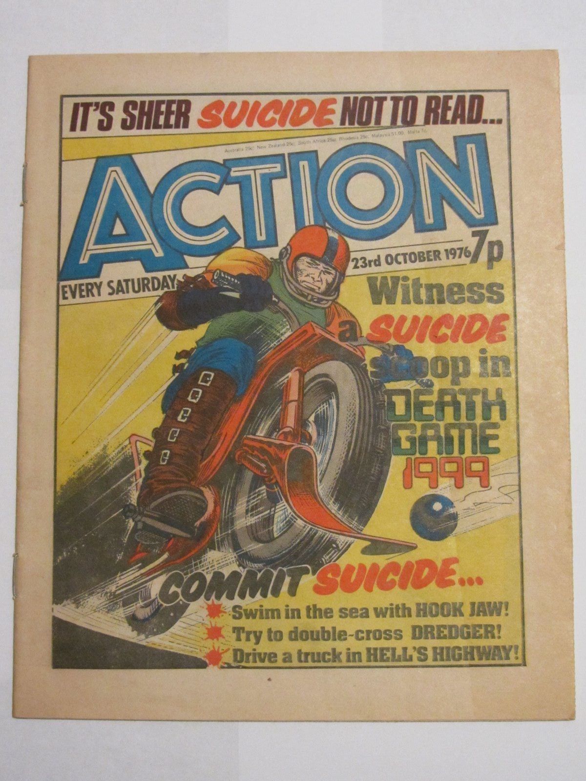 Boys Adventure Comics: Action - the banned issue - for sale (yet) again
