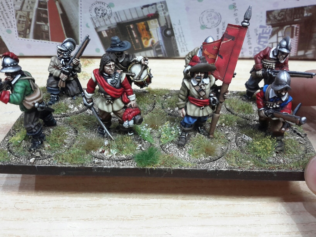 Spanish Lead Painting: 28mm Spanish Dragoons, 30 Years War.