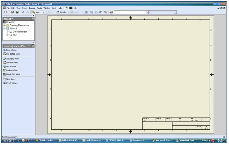 Belajar Yuk!!!!!!: PENGENALAN UNTUK DRAWING PADA INVENTOR